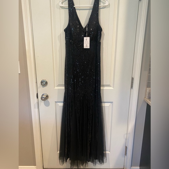 arfar | Dresses | Arfar Women Sequin Dress Tulle Party Dress Sexy Vneck ...